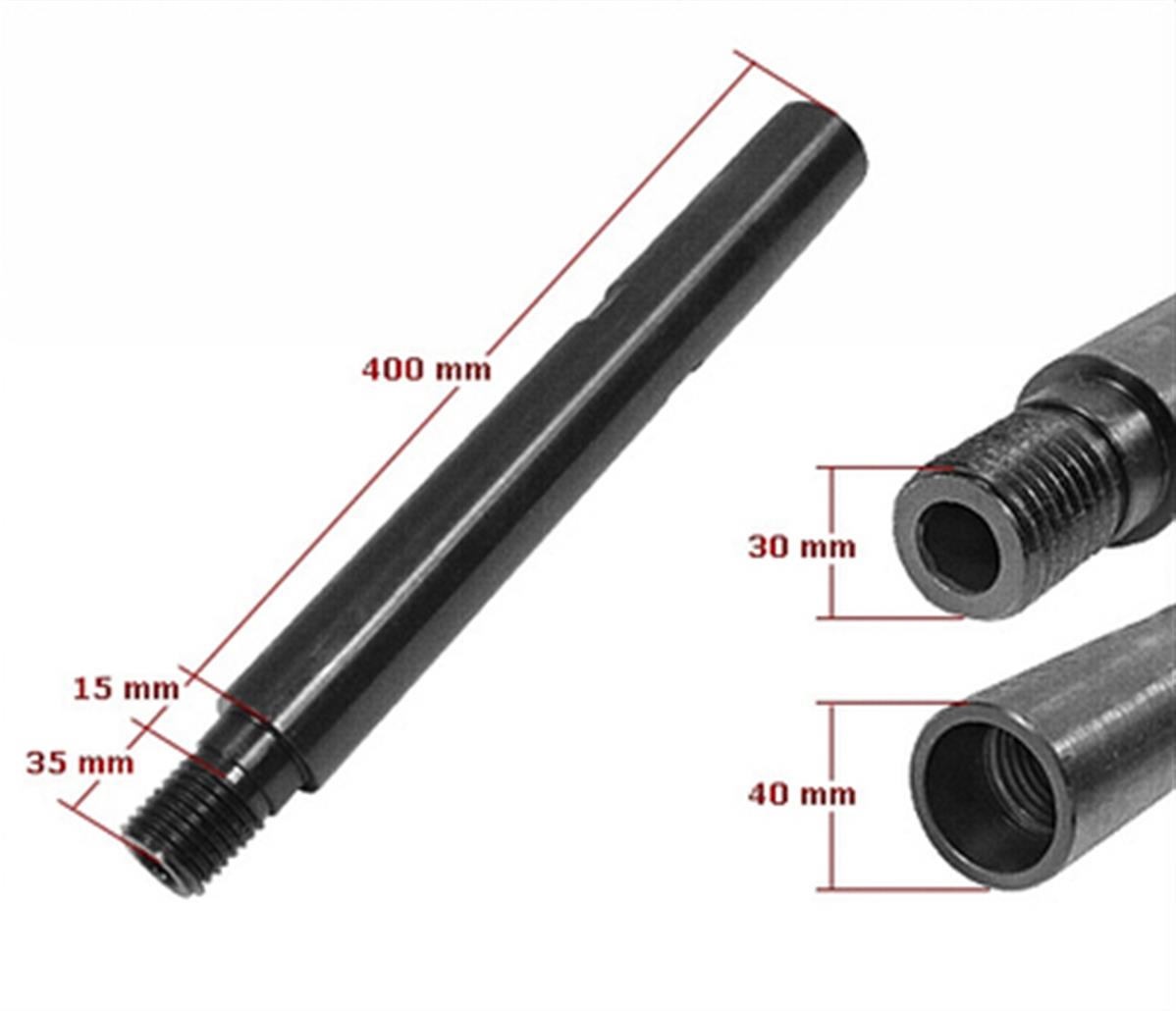 Rallonge 400mm pour carotteuse diamant Holzinger